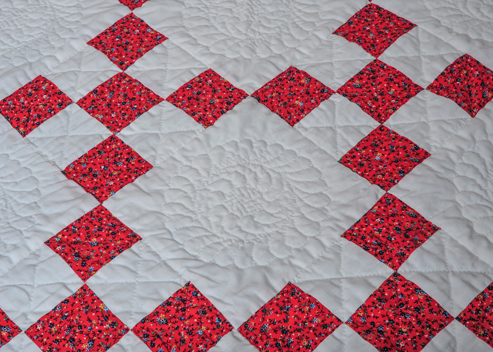 Red and White Patchwork Quilts | EBTH