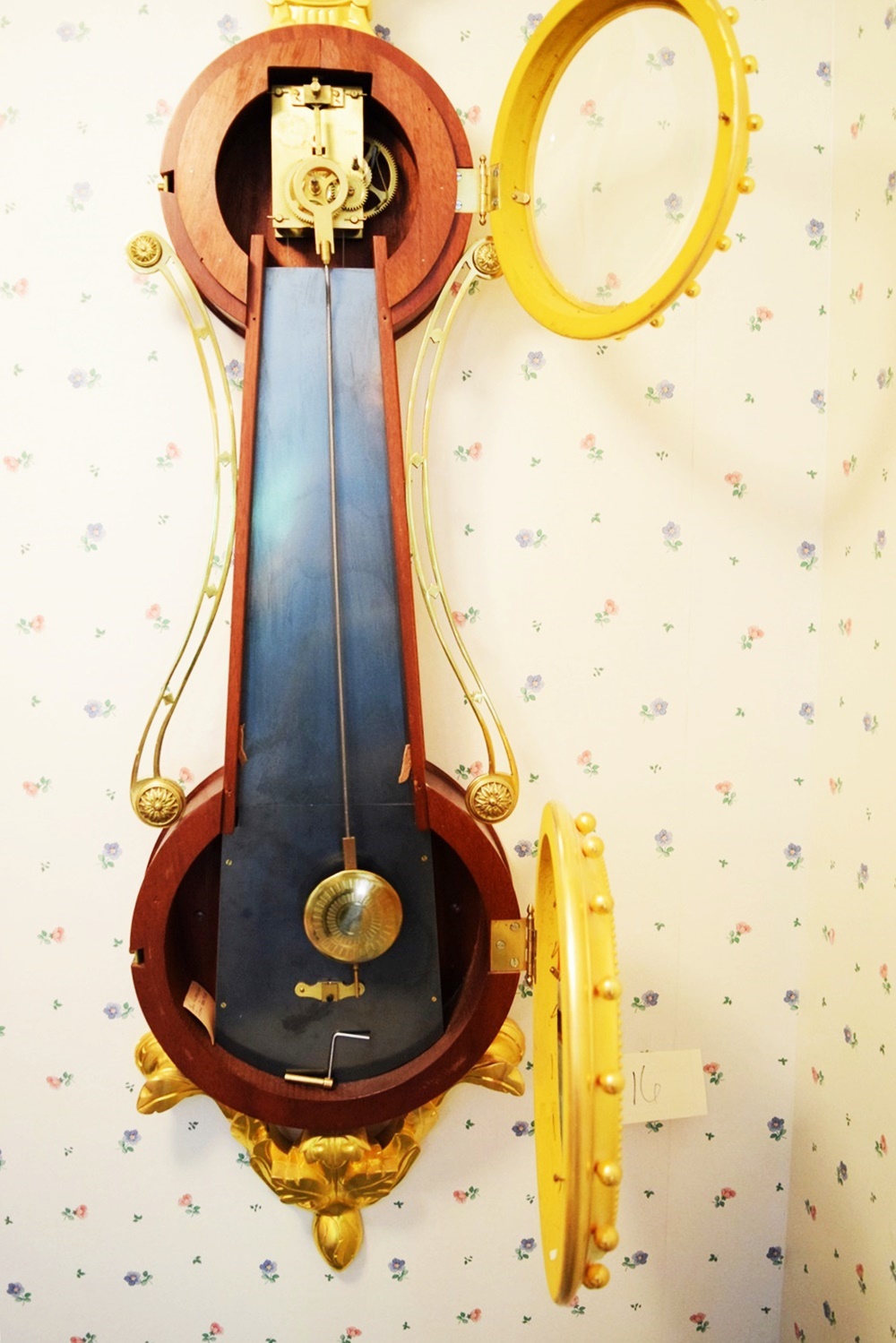 Foster Campos Girandole Banjo Clock with Painted Ship Scene | EBTH