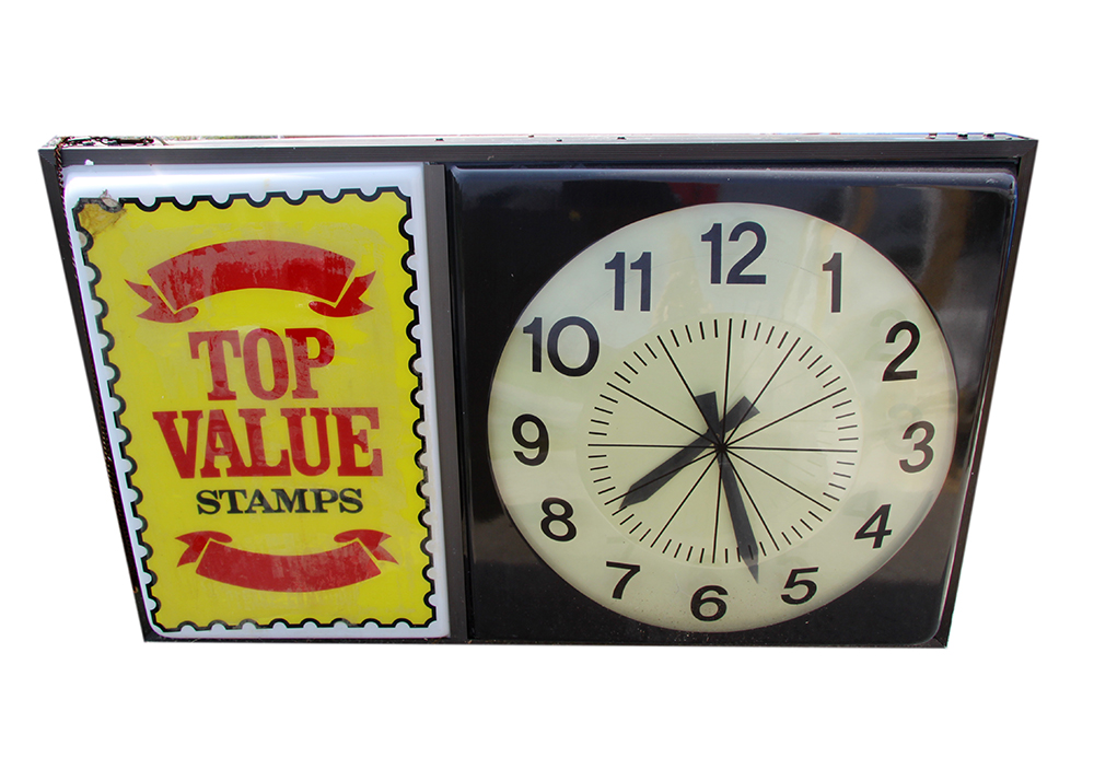 Large Storefront Clock with Sign | EBTH