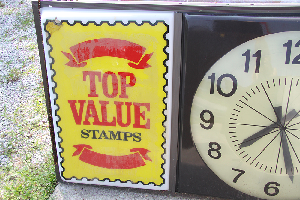 Large Storefront Clock with Sign | EBTH