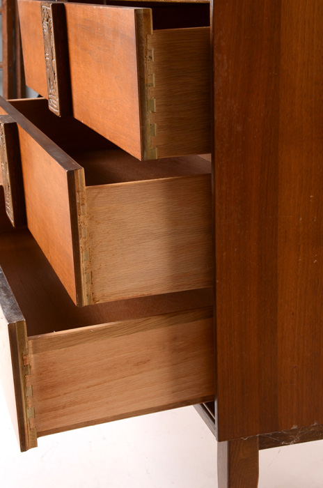 Bassett Mid Century Modern "Mayan" Pull-down Desk with Drawers | EBTH