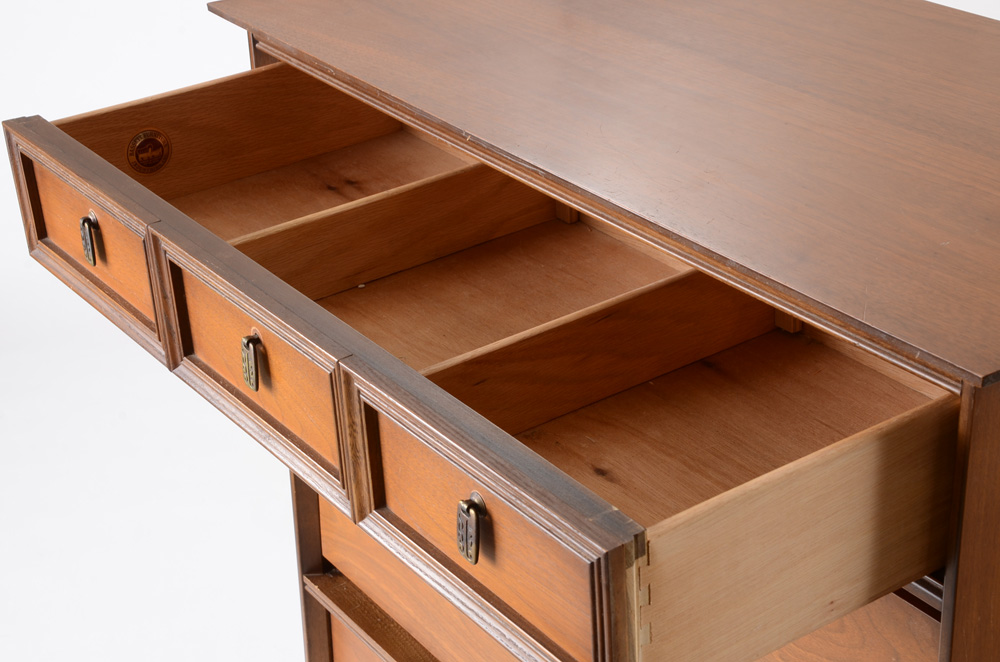 Bassett Mid Century Modern "Mayan" Pull-down Desk with Drawers | EBTH