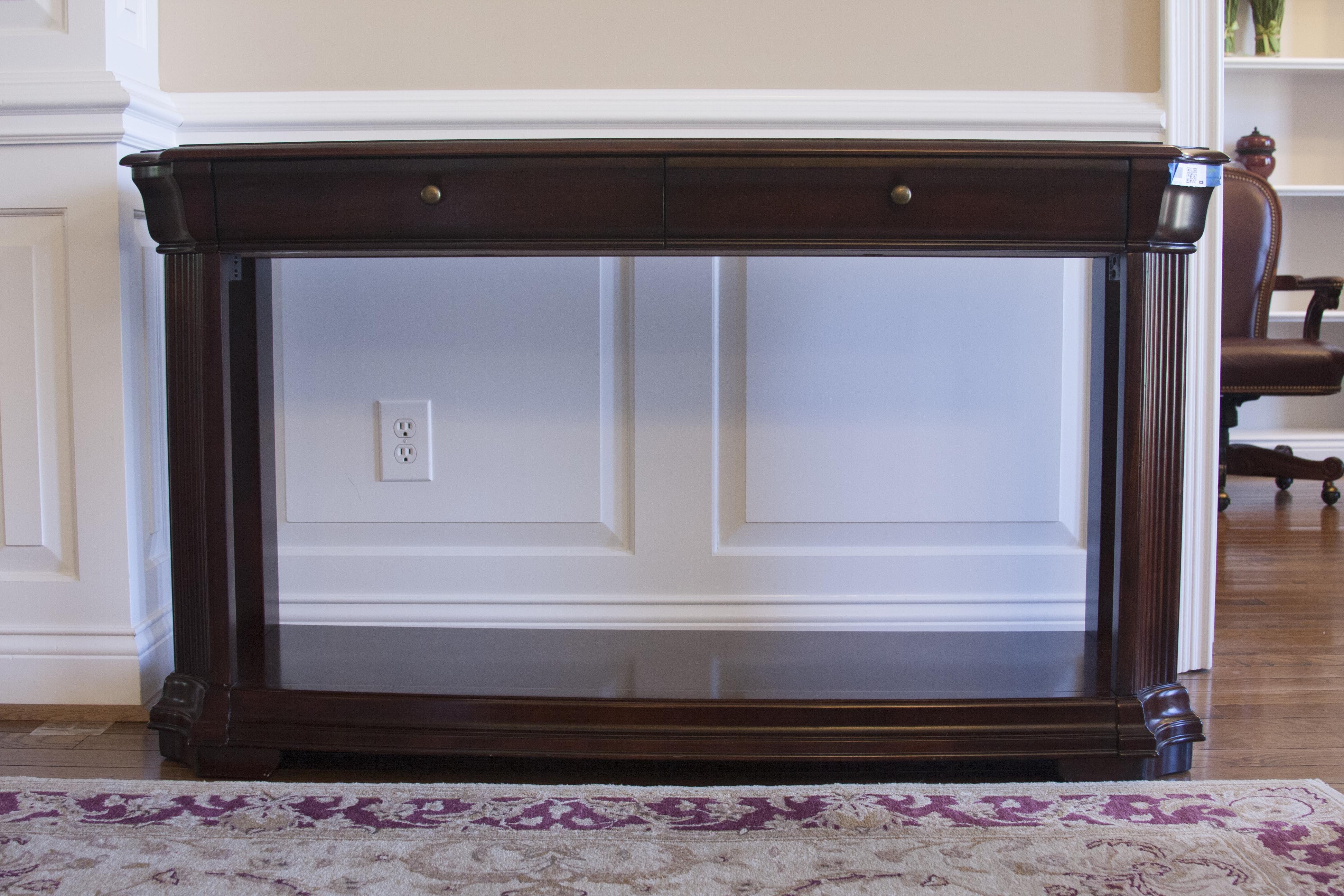 Broyhill Cherry Console Table | EBTH