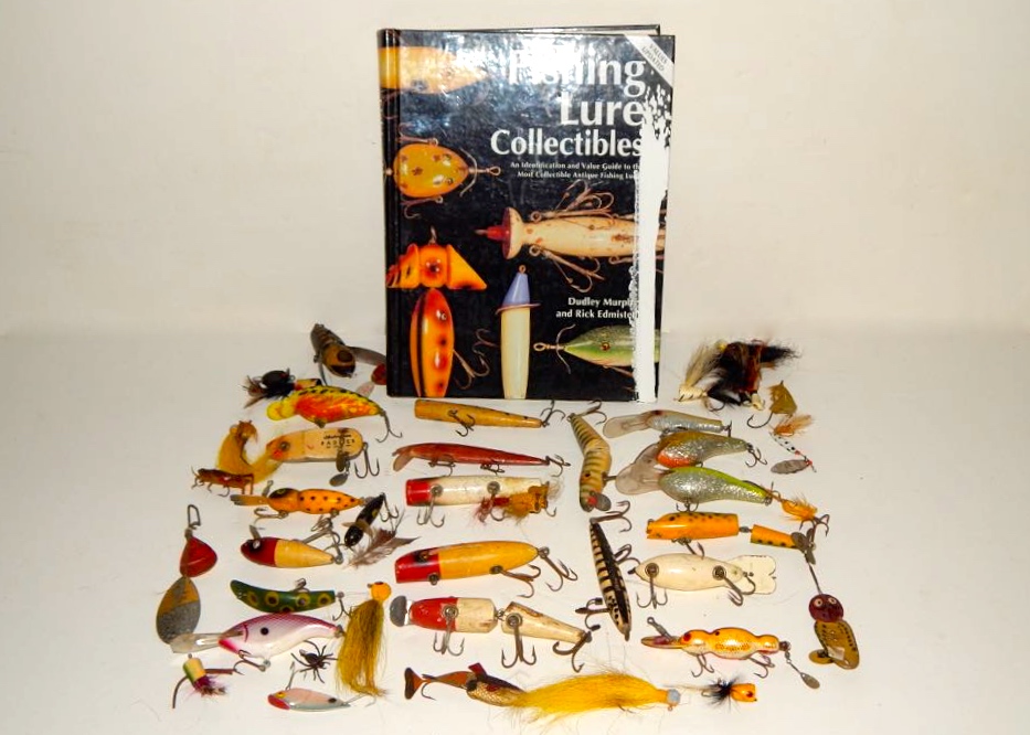 Vintage Fishing Lures & Book | EBTH