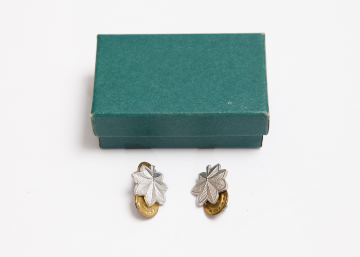 Silver Lieutenant Colonel Oak Leaf Collar Pins | EBTH