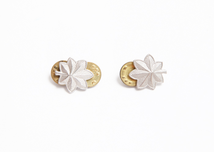 Silver Lieutenant Colonel Oak Leaf Collar Pins | EBTH
