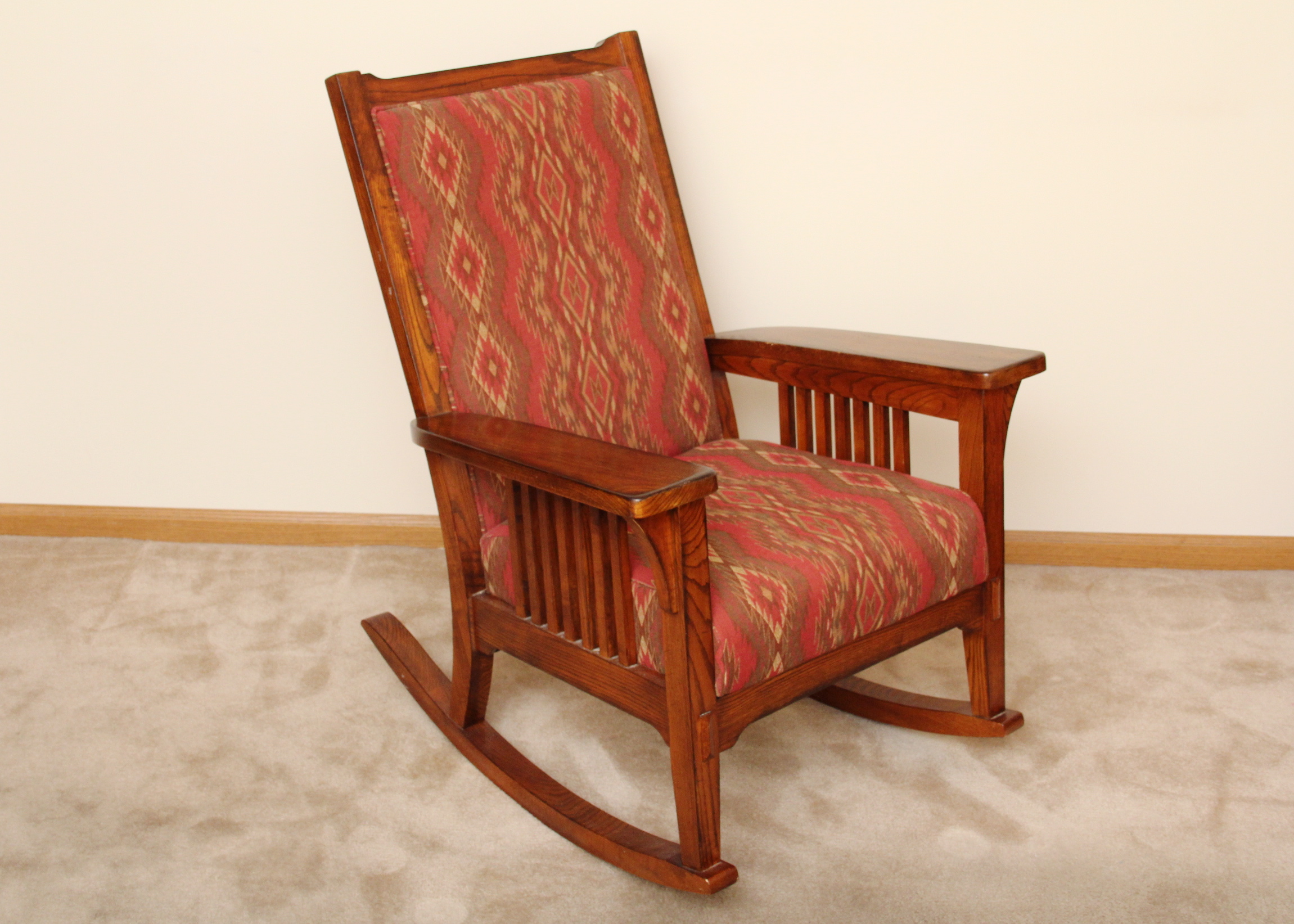 Flexsteel Oak Rocking Chair | EBTH