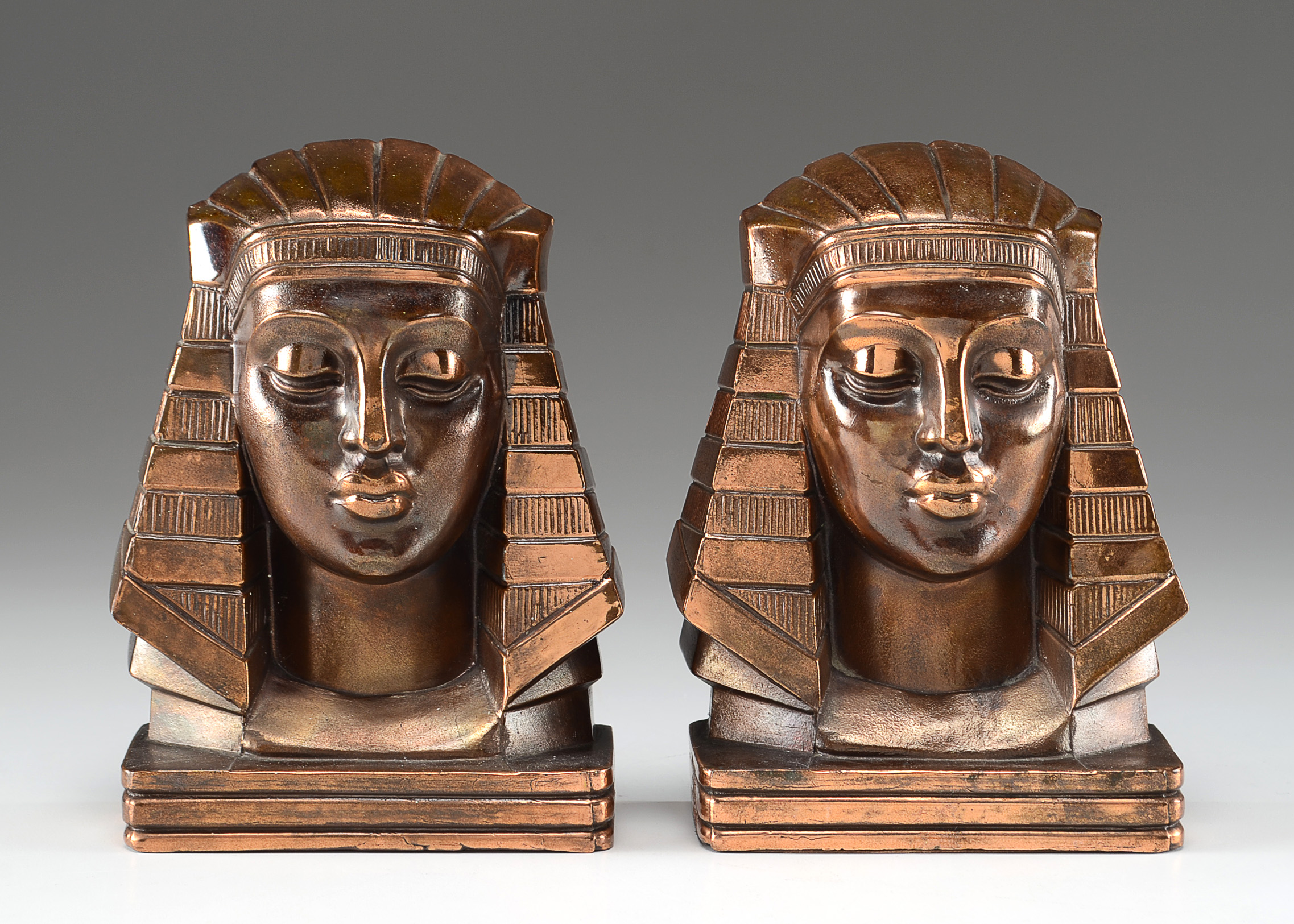Art Deco Style Egyptian Pharaoh Bookends | EBTH