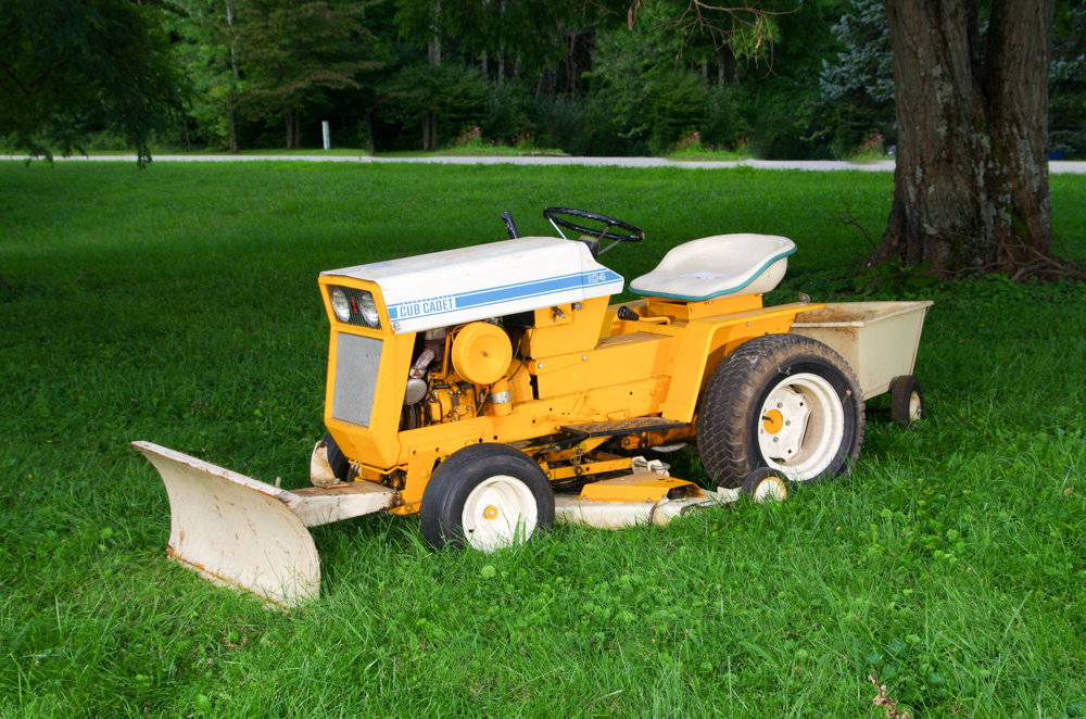 Cub Cadet 104 Garden Tractor with Mowing Deck and Accessories | EBTH