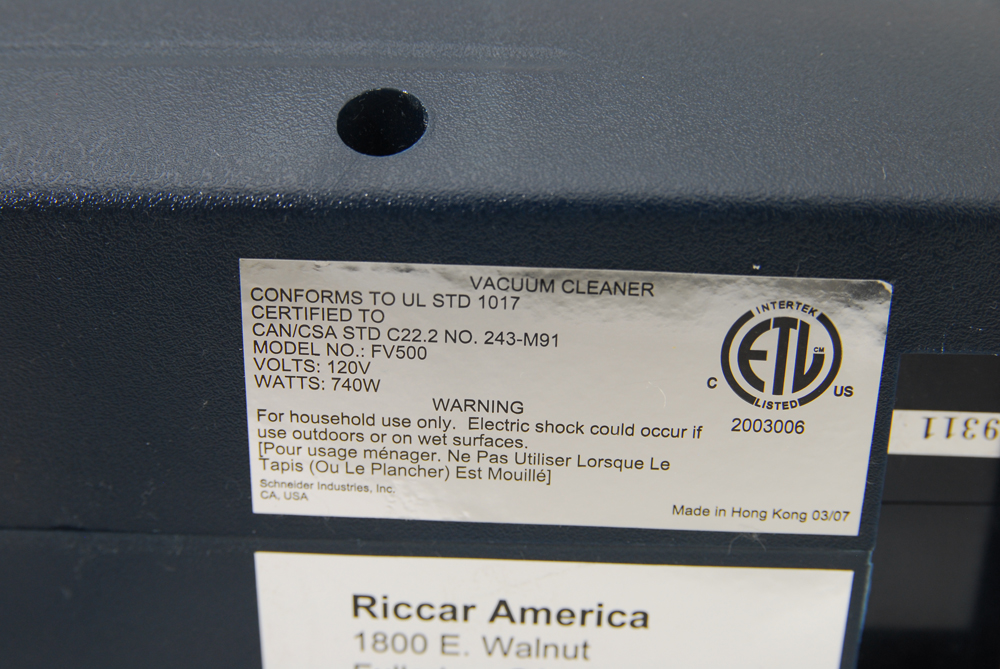 Riccar Super Quick Vacuum Cleaner | EBTH