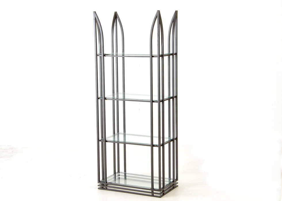 Contemporary Black Metal Display Shelf Unit | EBTH
