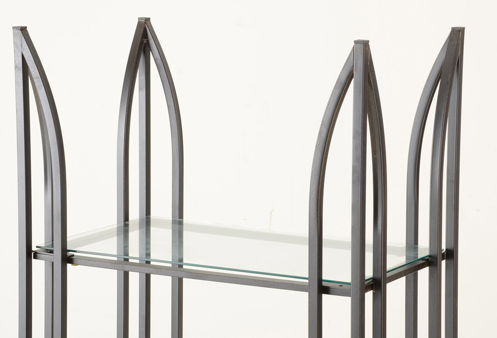 Contemporary Black Metal Display Shelf Unit | EBTH