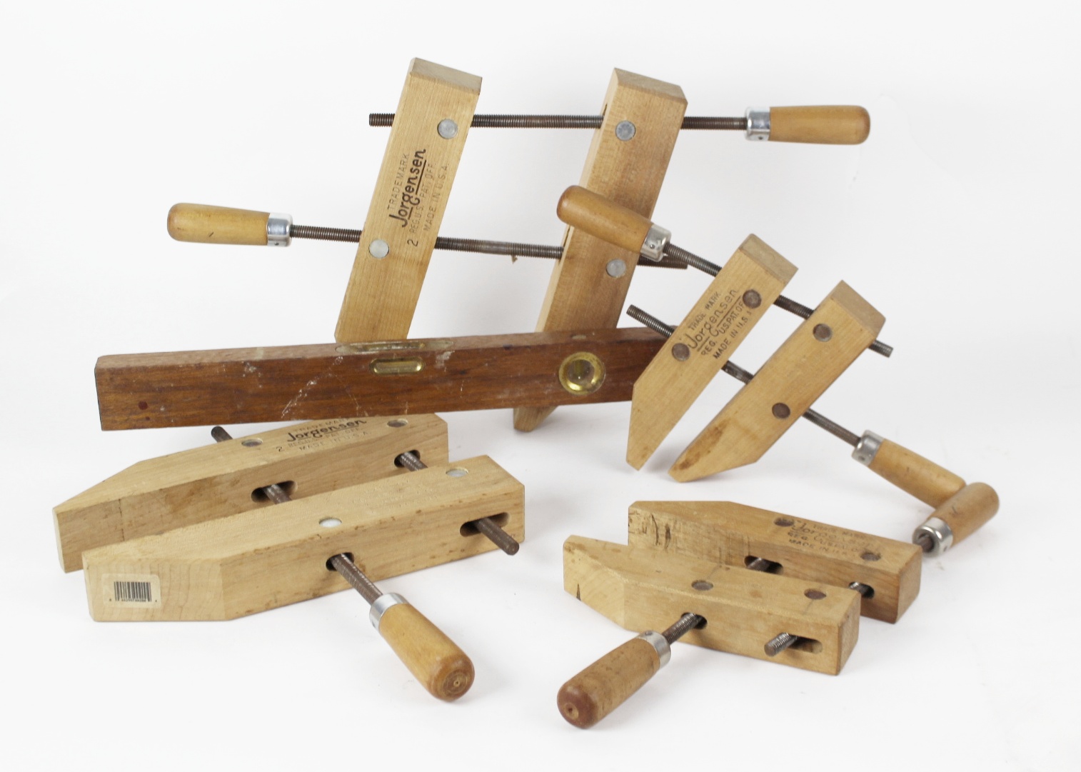 Jorgenson Wood Clamps and Vintage Level | EBTH