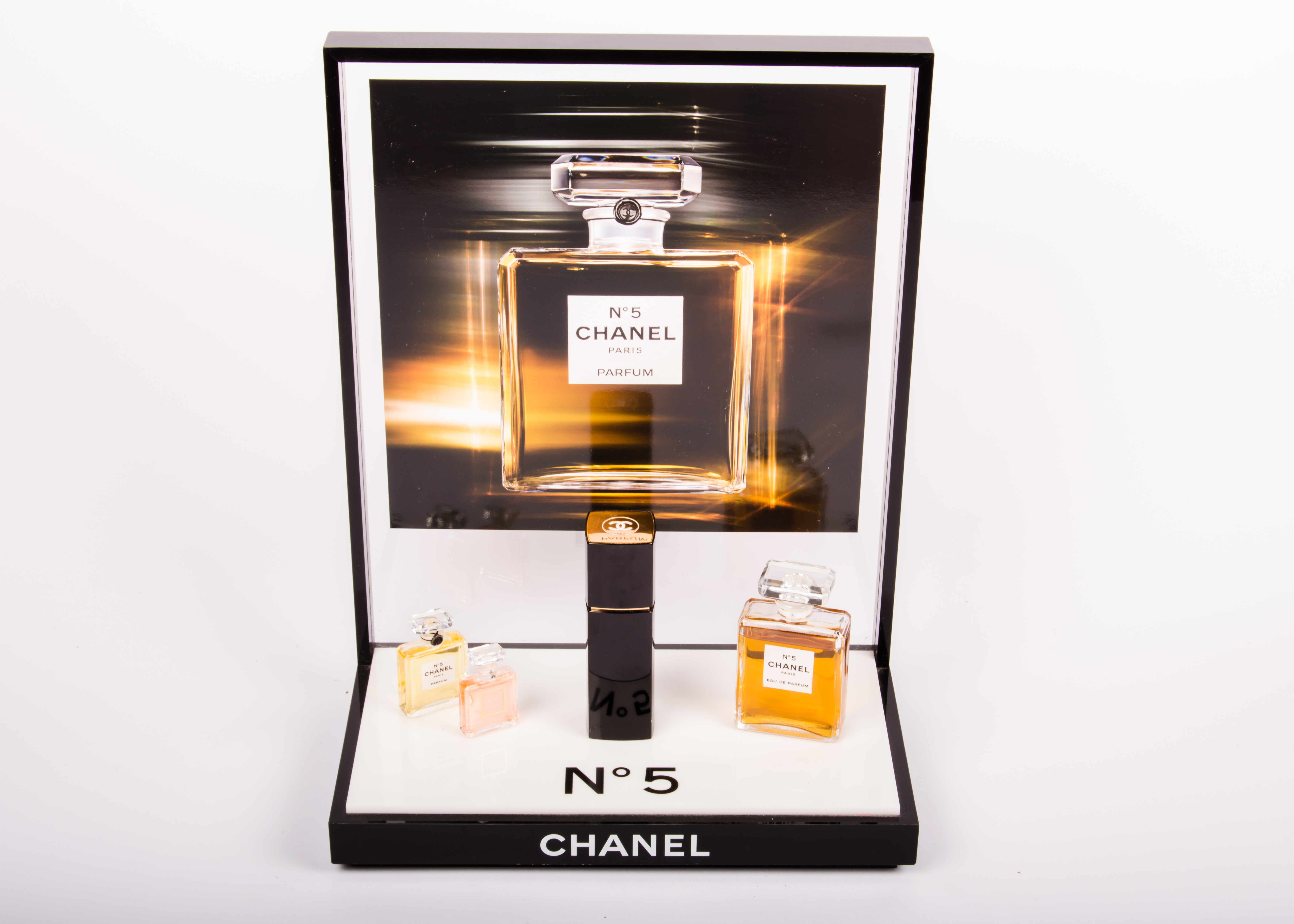 Chanel No. 5 Perfume Display with Prop Bottles : EBTH