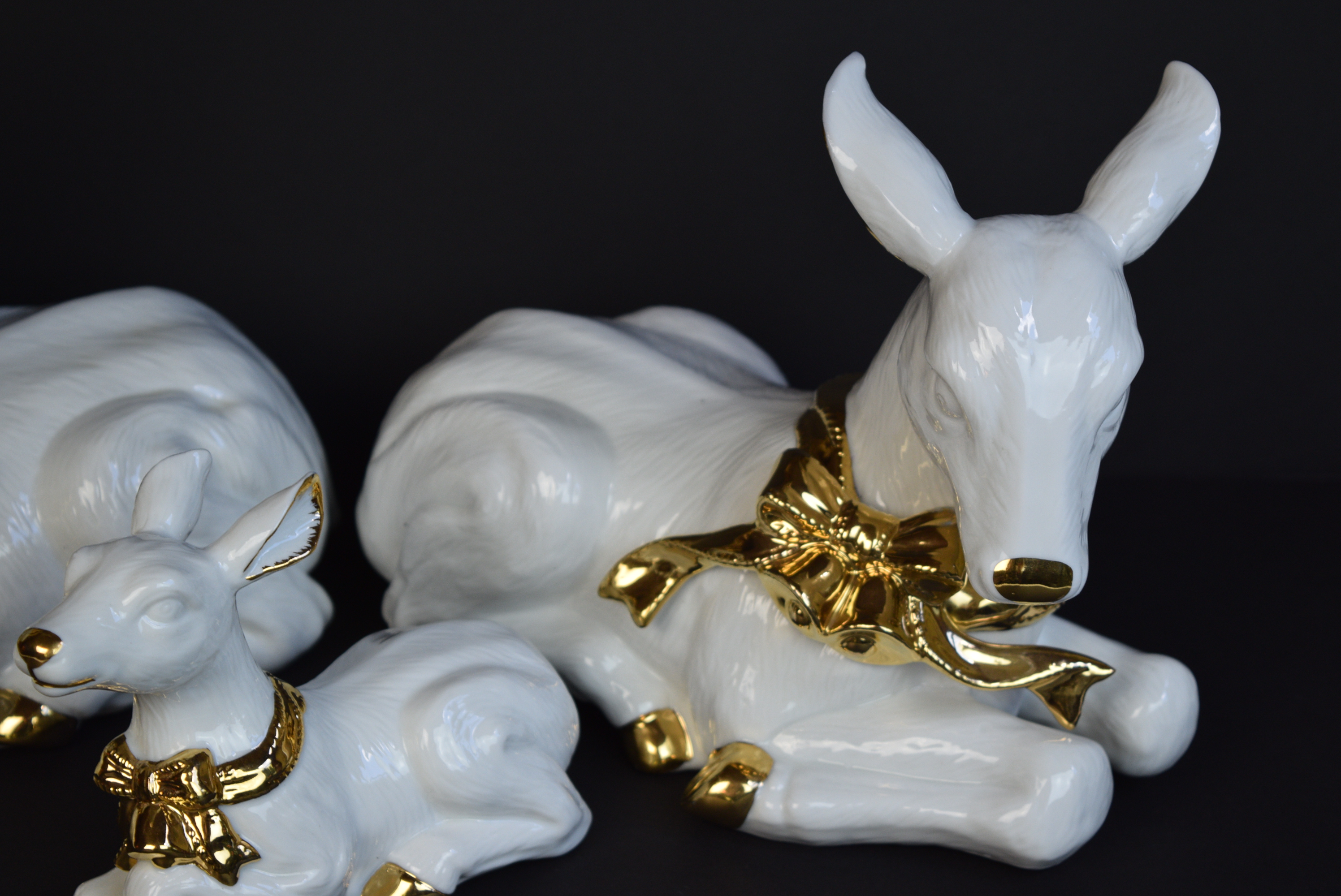 Hand-Painted Ceramic Deer Figurines | EBTH