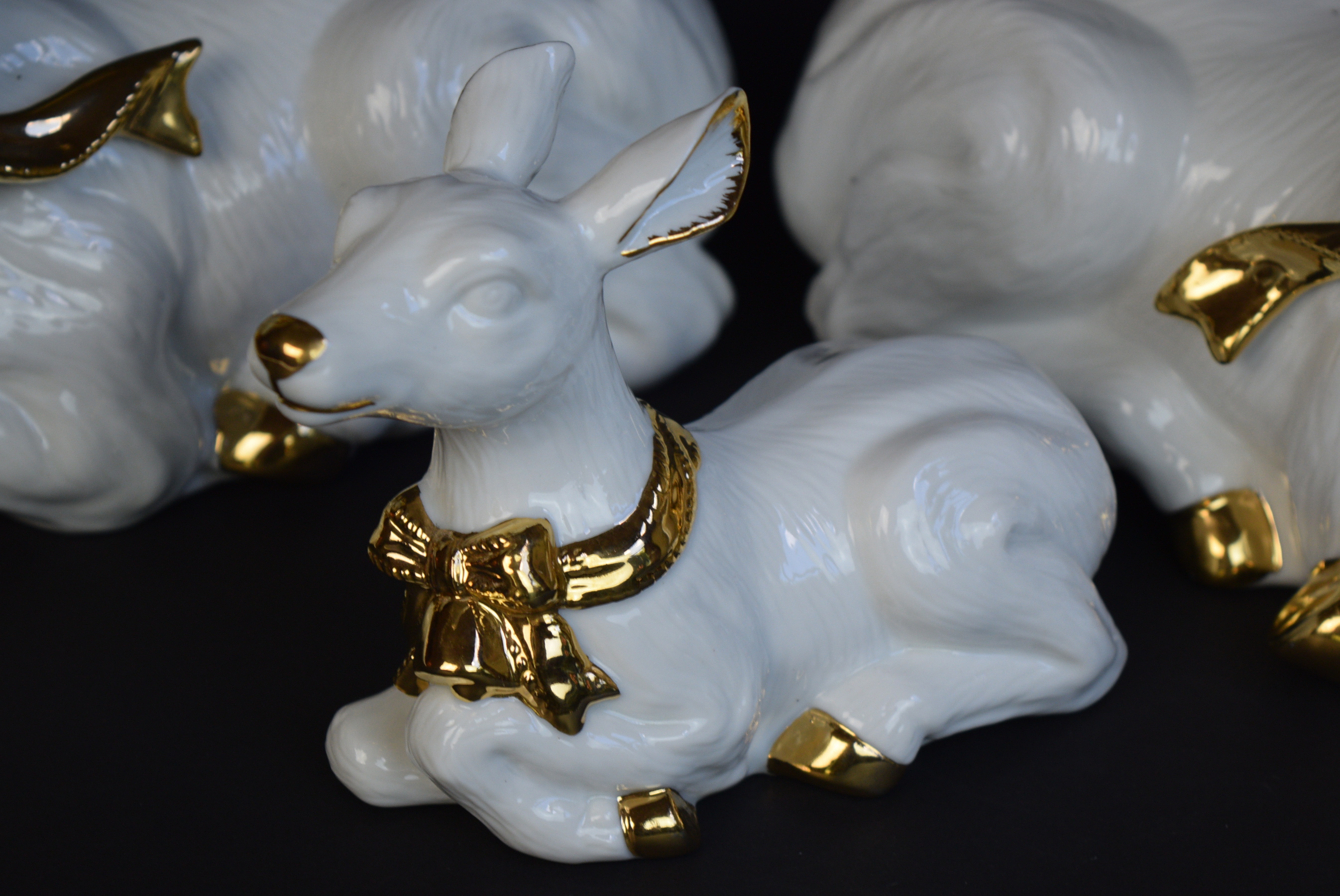 Hand-Painted Ceramic Deer Figurines | EBTH