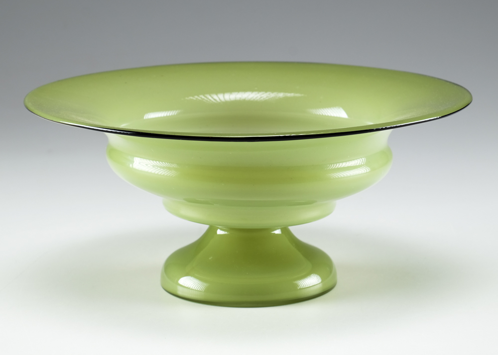 Czech Tango Style Olive Green Bowl | EBTH