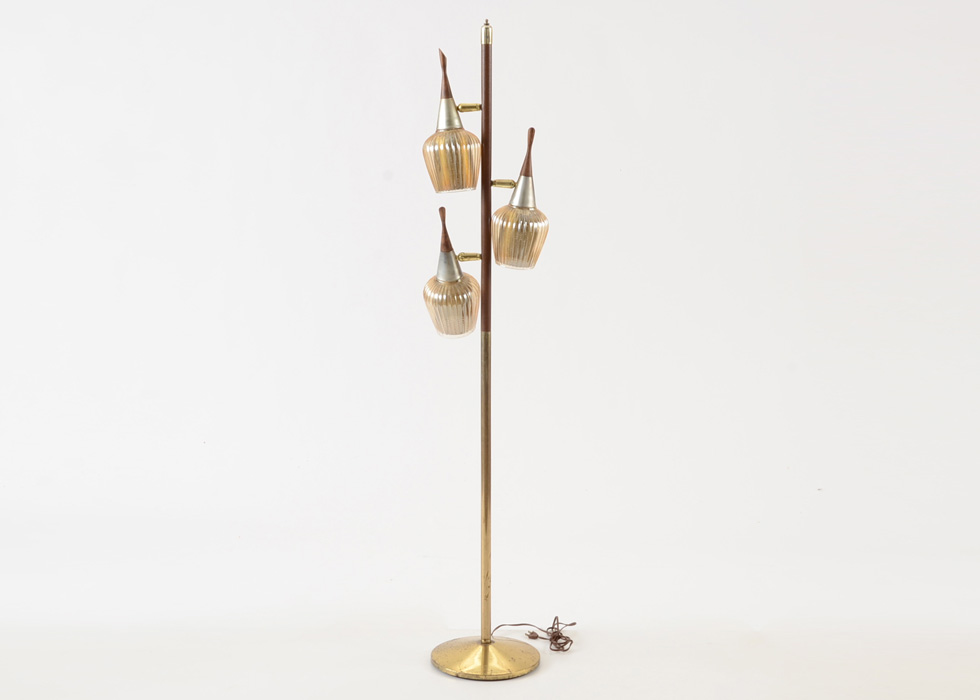 Three Light Pole Floor Lamp | EBTH