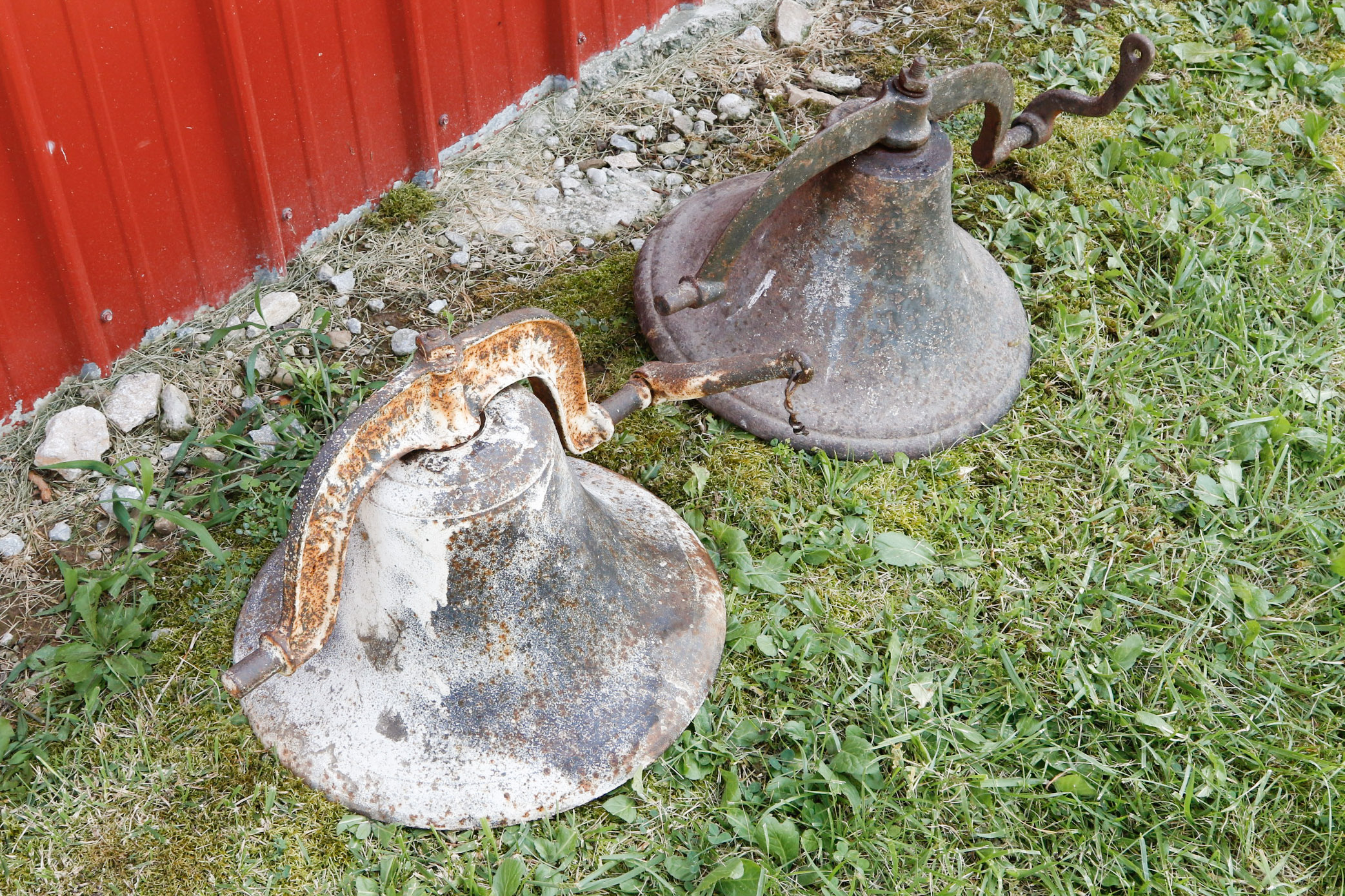 Two Antique Farmhouse Dinner Bells | EBTH