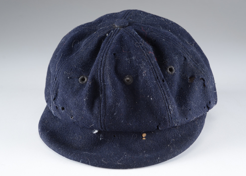 1930s/40s Wool Baseball Umpire's Blue Cap | EBTH