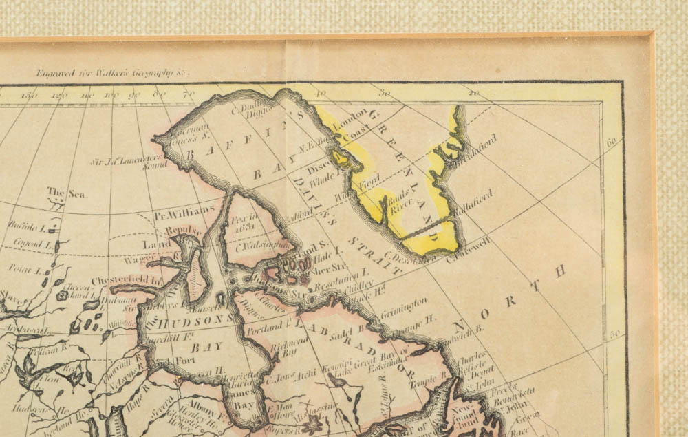 1802 Map of North America | EBTH