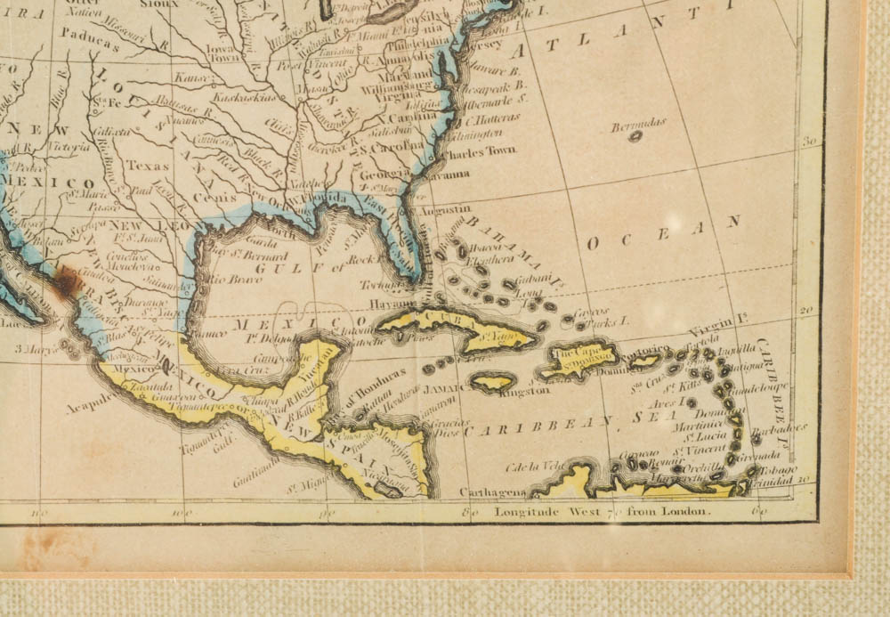 1802 Map of North America | EBTH