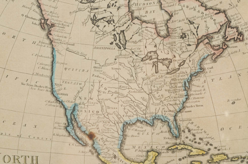 1802 Map of North America | EBTH