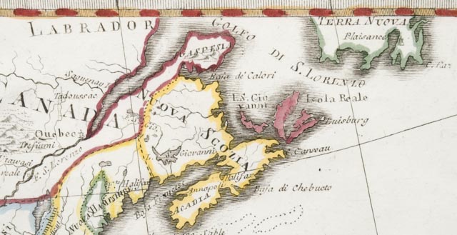 1798 Italian Map of North America | EBTH
