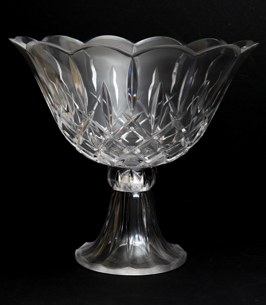 Gorham Crystal Centerpiece Bowl and Glass Basket | EBTH