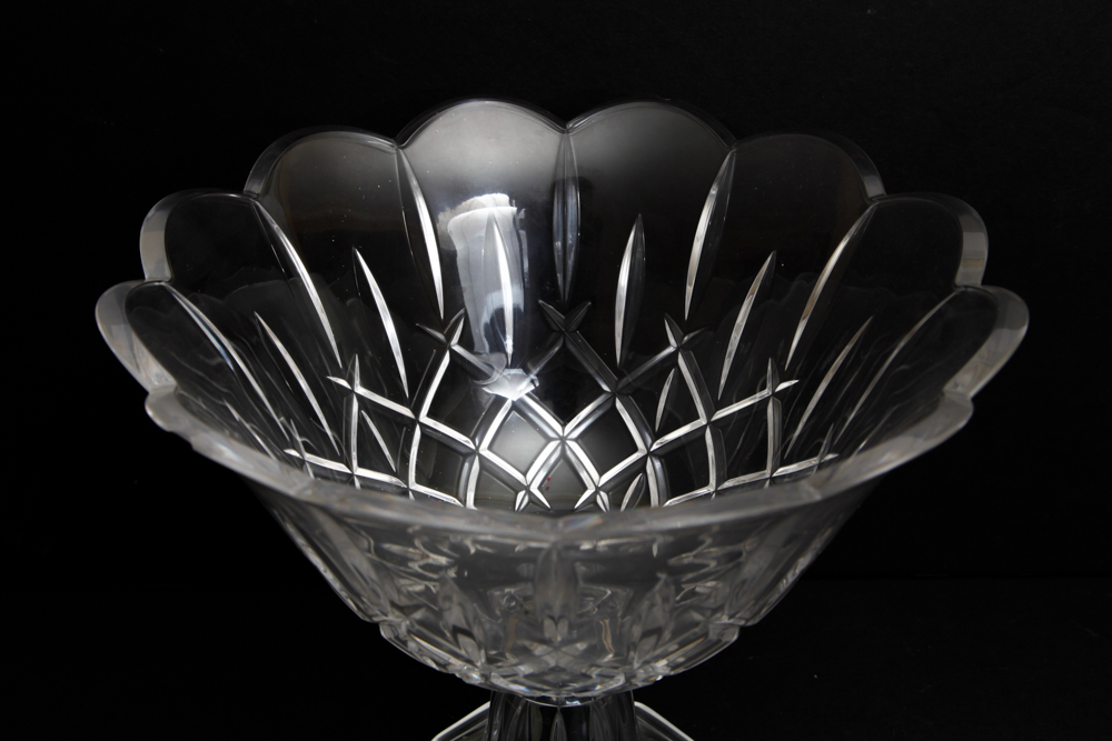 Gorham Crystal Centerpiece Bowl and Glass Basket | EBTH