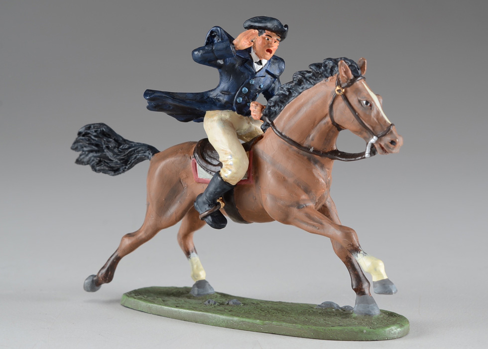 "Paul Revere on Horseback" Lead Miniature by William Britain Ltd. | EBTH