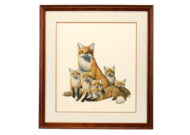 Orginal Ray Harm "Red Fox" Limited Edition Wildlife Print | EBTH
