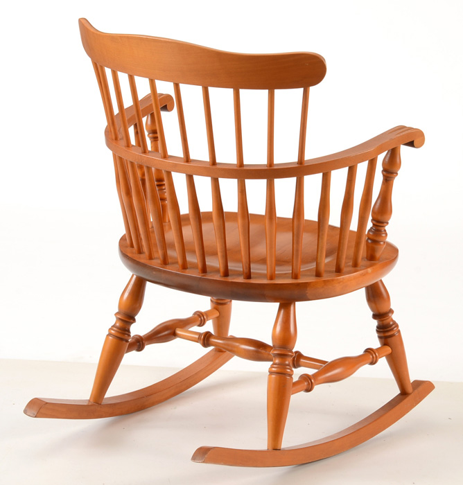Vintage Authentic Furniture Products Windsor Rocking Chair | EBTH