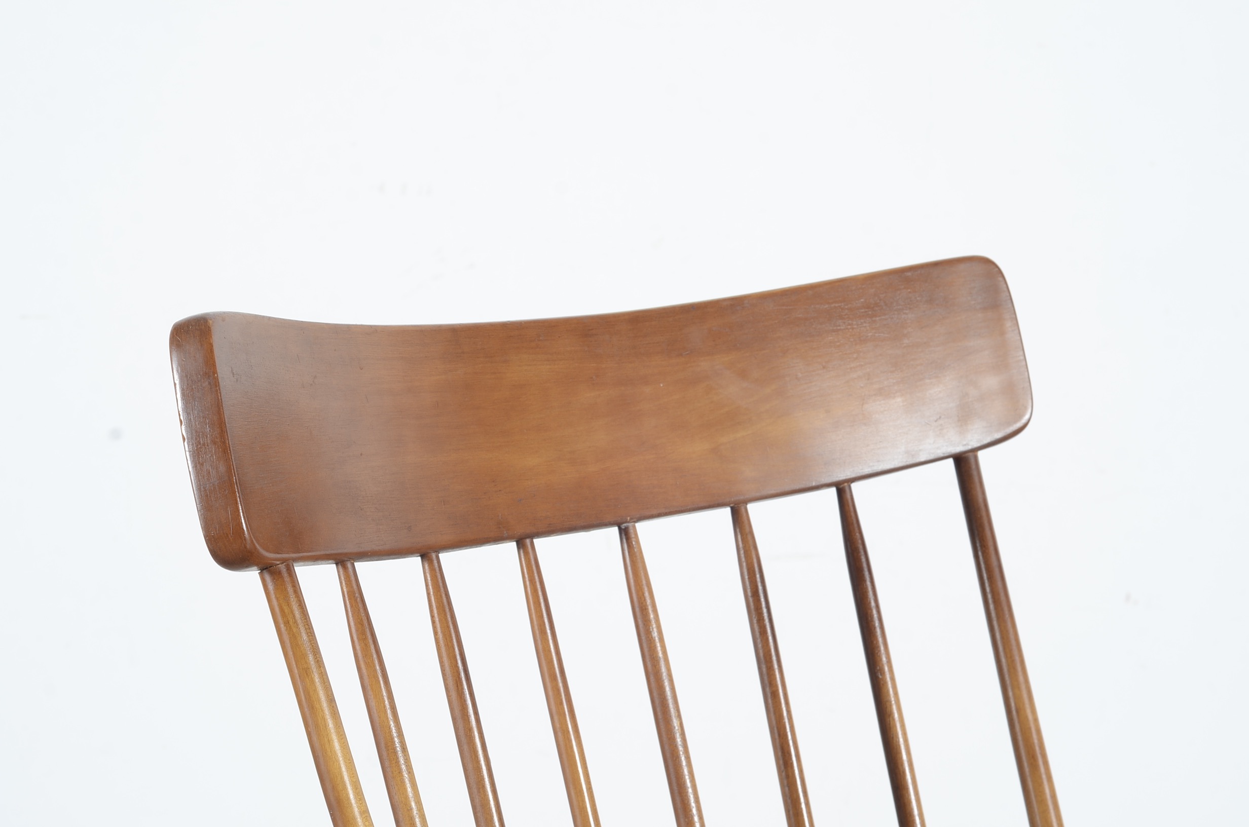 Poplar Stained Cherry Rocking Chair | EBTH