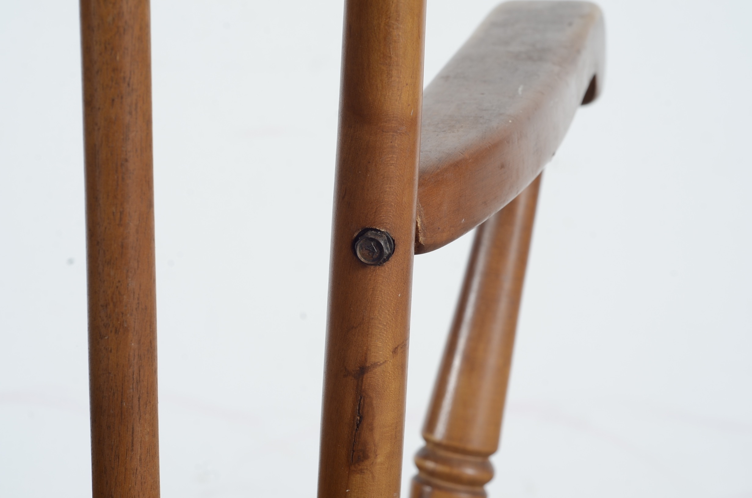 Poplar Stained Cherry Rocking Chair | EBTH