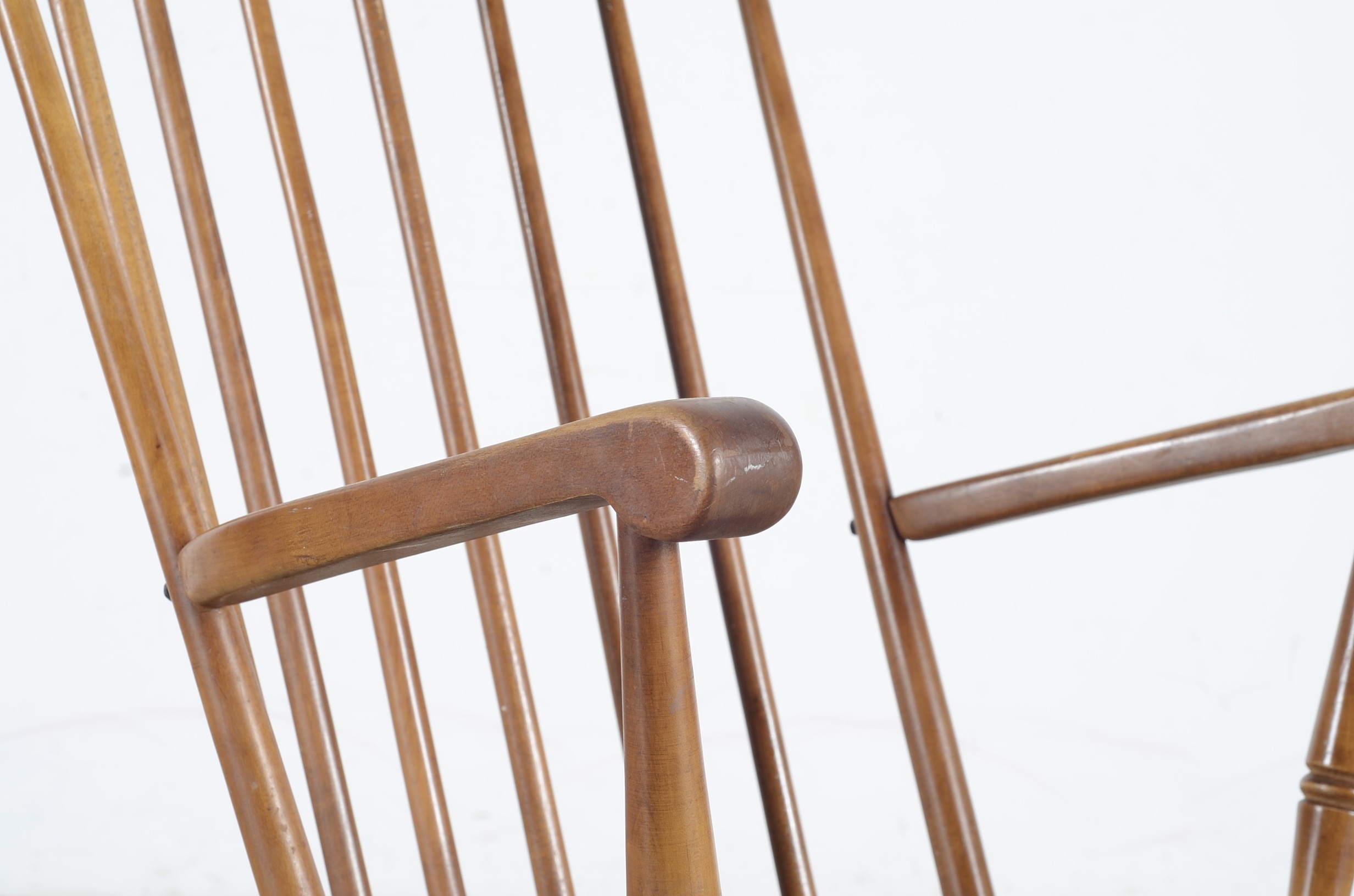 Poplar Stained Cherry Rocking Chair | EBTH