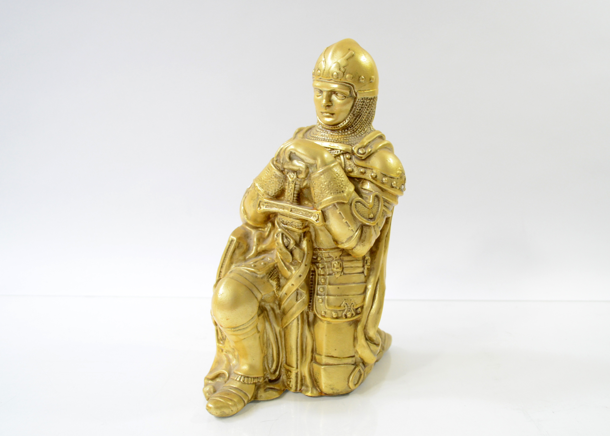 Plaster Statue of Kneeling Knight | EBTH