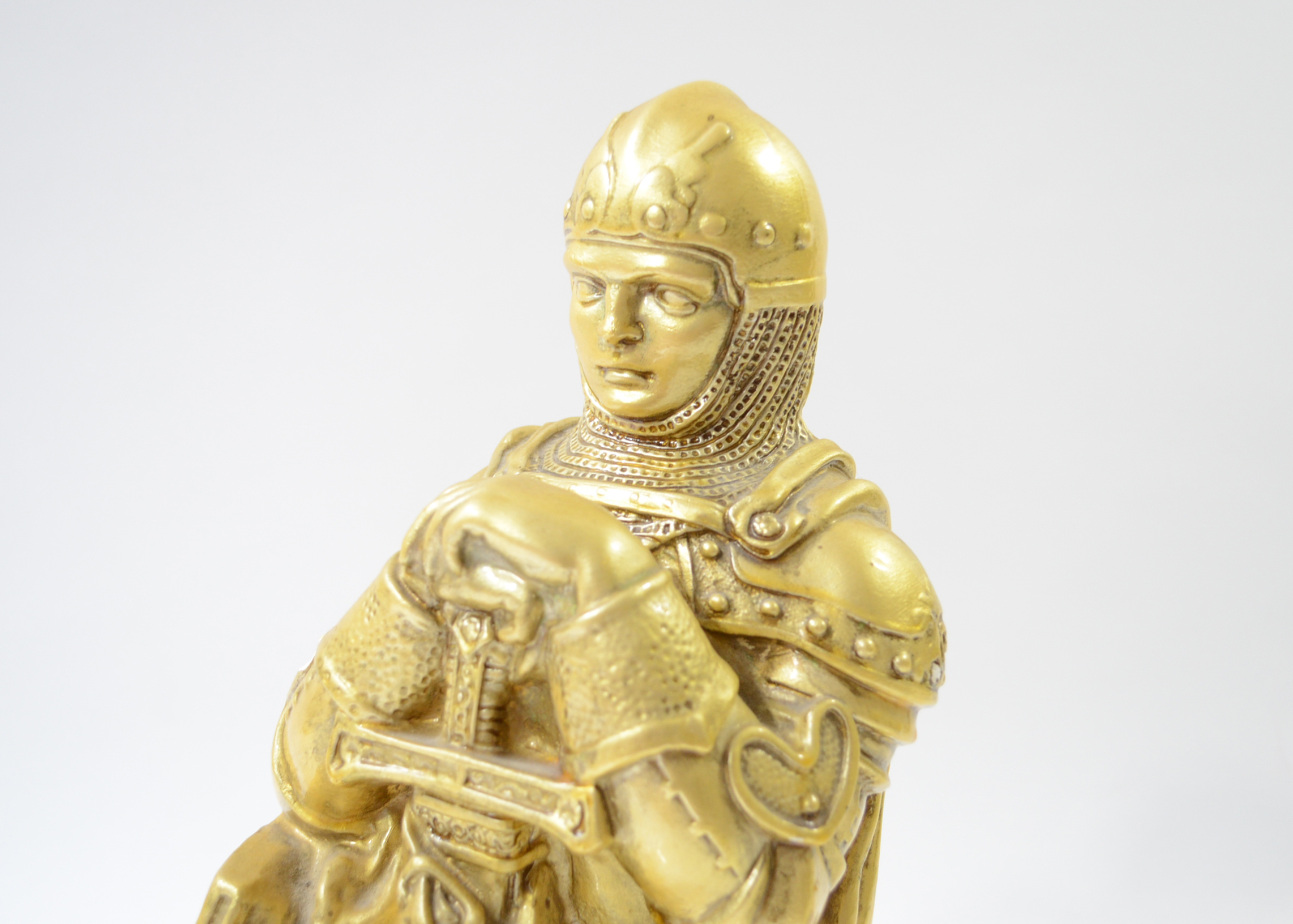 Plaster Statue of Kneeling Knight | EBTH