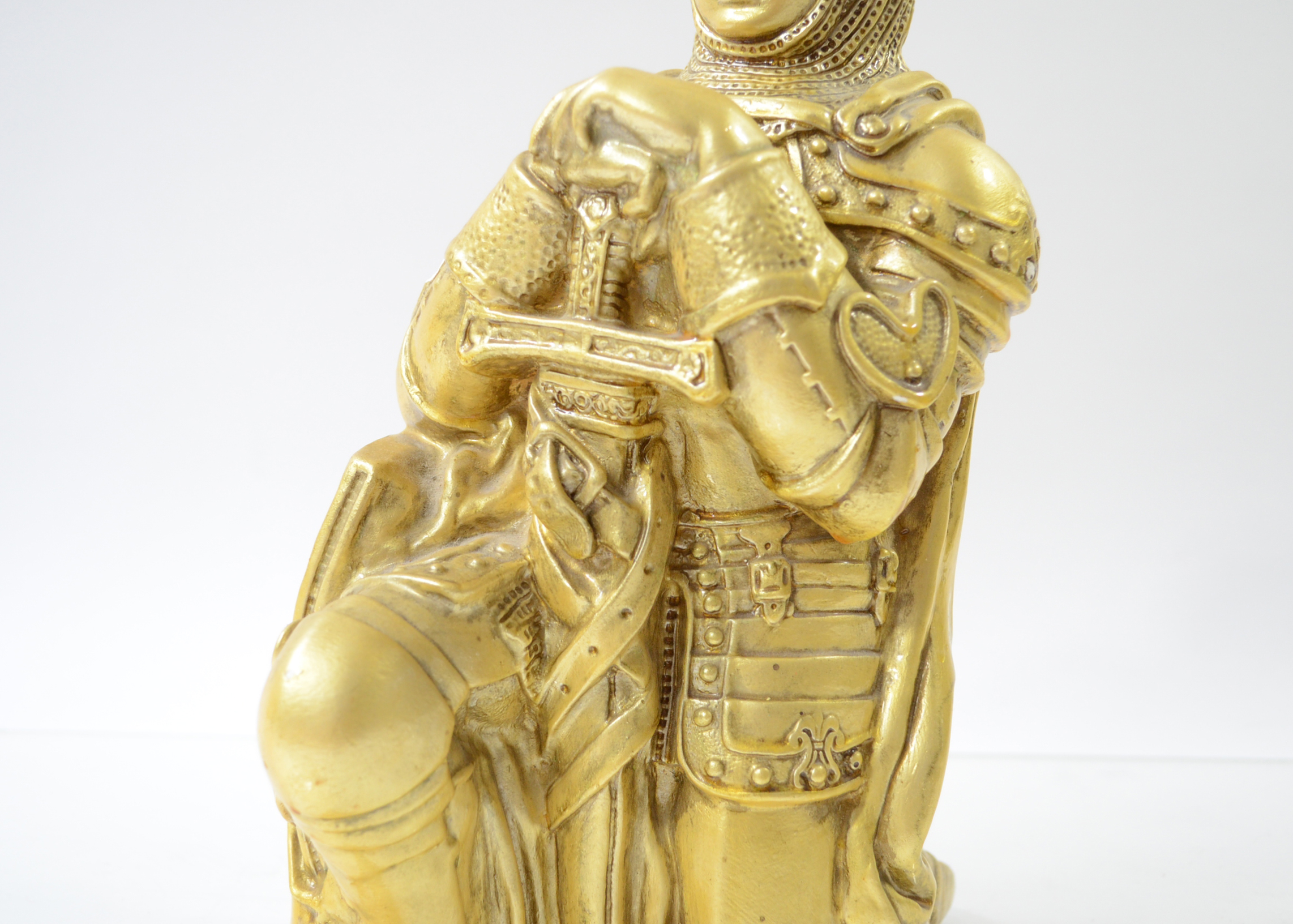 Plaster Statue of Kneeling Knight | EBTH