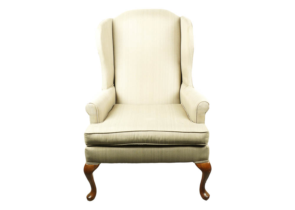 Broyhill Wingback Upholstered Chair | EBTH