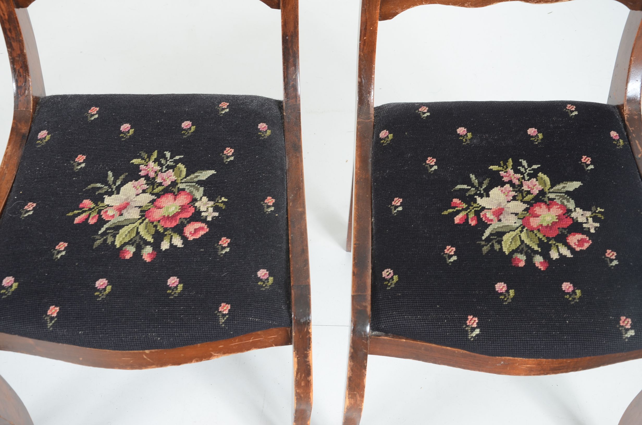 Set of Four Rose Back Chairs | EBTH