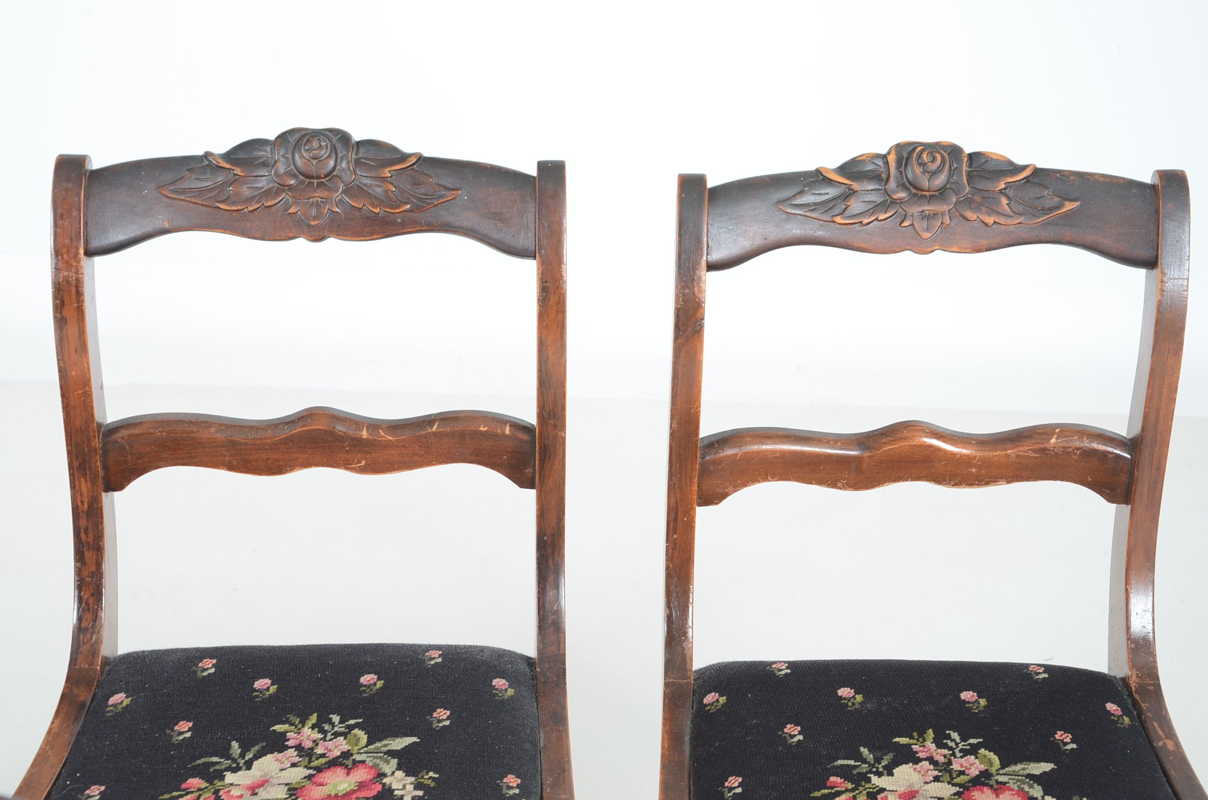 Set of Four Rose Back Chairs | EBTH