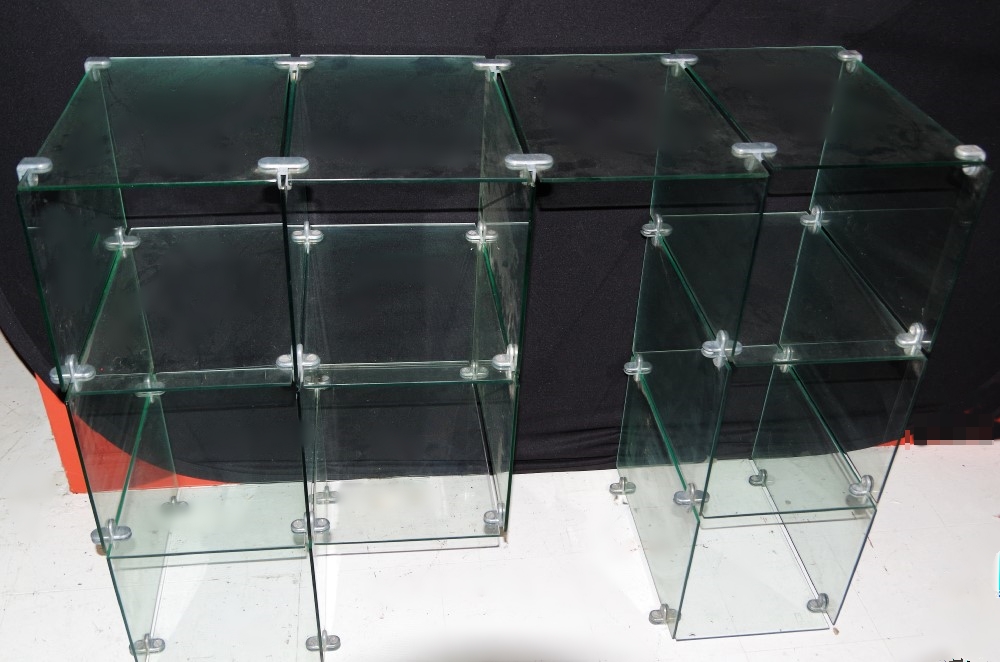 Cal-Tuf Modular Glass Panel Display Shelf Unit | EBTH