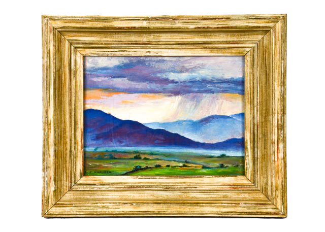 Original Alma Knauber "Shower in New Mexico" Oil Painting | EBTH
