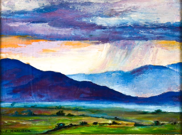 Original Alma Knauber "Shower in New Mexico" Oil Painting | EBTH