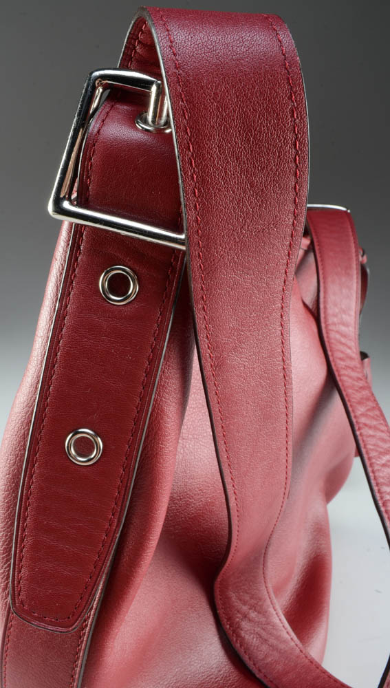 Coach Red Leather Legacy Duffle Handbag | EBTH