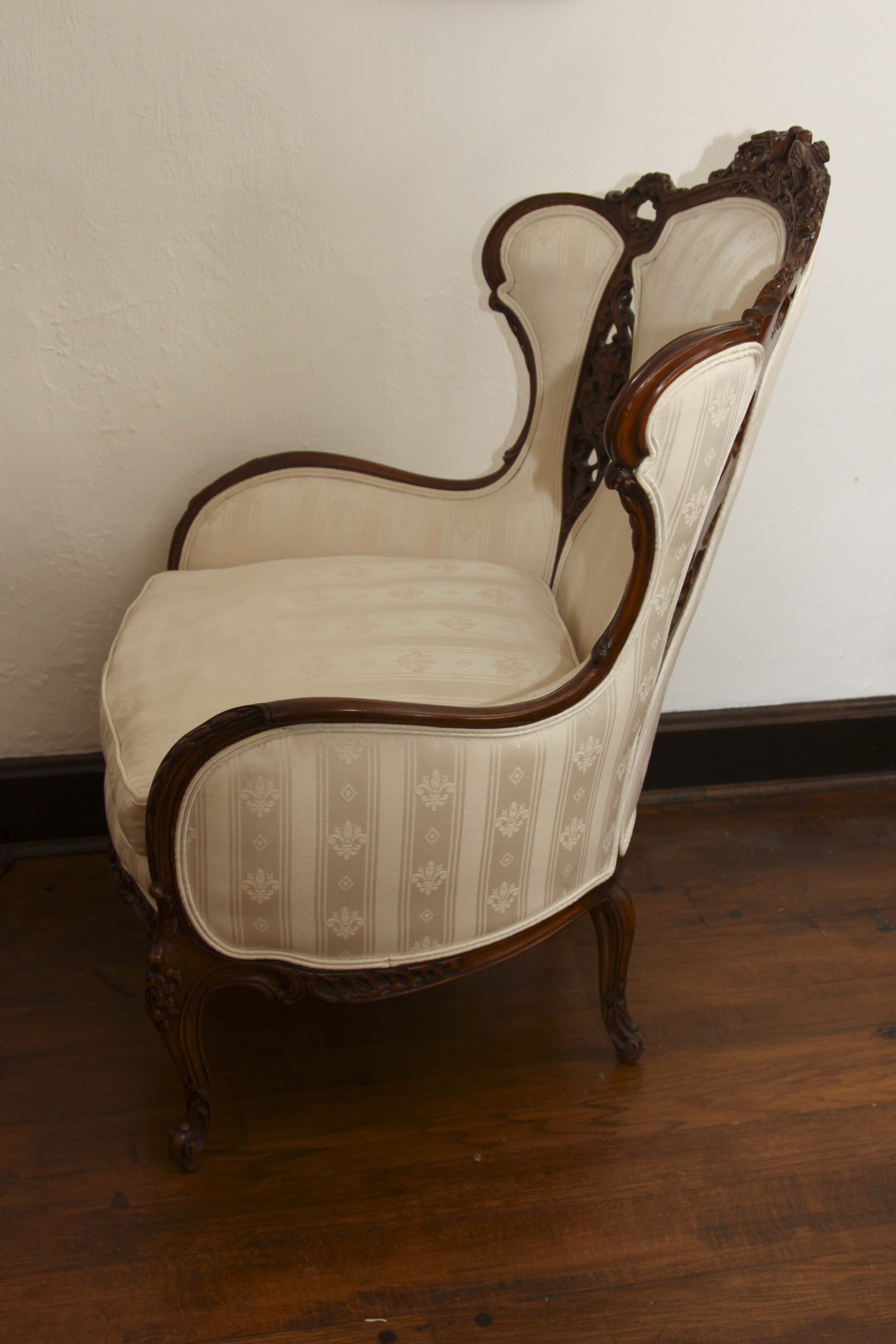 Victorian Rococo Revival Carved Wood Side Chair | EBTH