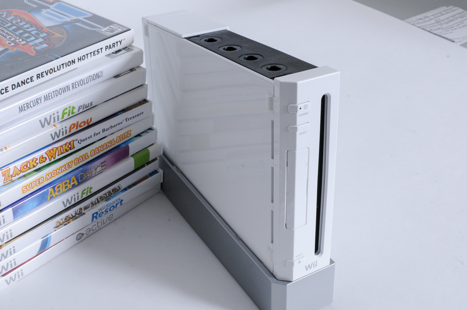 Wii Console, Dance Dance Revolution Mat and Wii FIt Board | EBTH