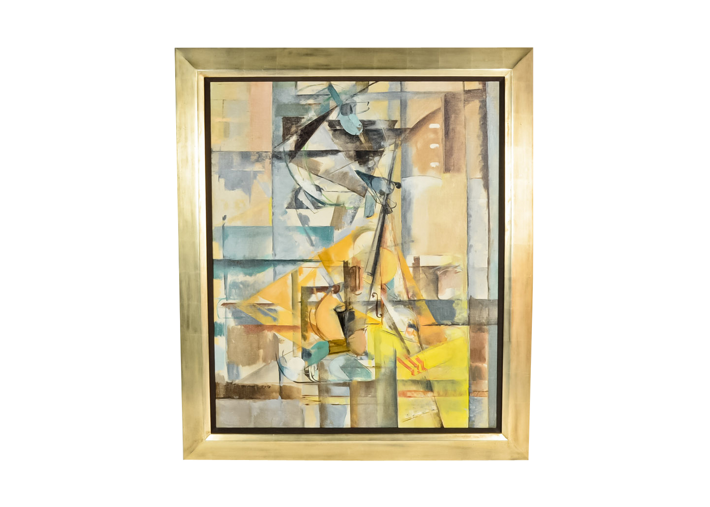 "Cubist Painting, Violin" Original Oil on Canvas by Perle Fine | EBTH