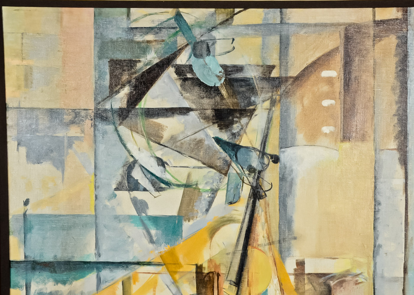 "Cubist Painting, Violin" Original Oil on Canvas by Perle Fine | EBTH